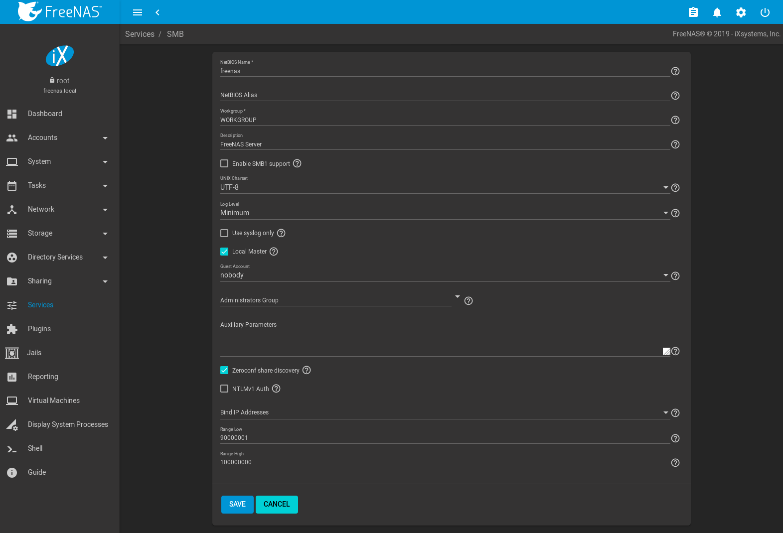 12. Services — FreeNAS®11.3-BETA1 User Guide Table of Contents